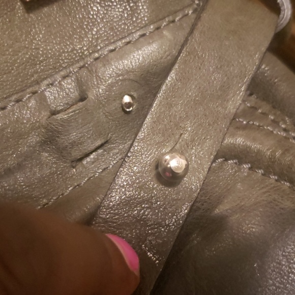CNC Costume National | Bags | Costume National Grey Leather Bag | Poshmark